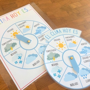 WEATHER WHEEL PRINTABLE Bundle, Weather Montessori, Weather Circle Time ...