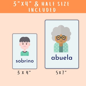 Spanish & English Family Flashcards: Bilingual Learning for Kids (PDF ...