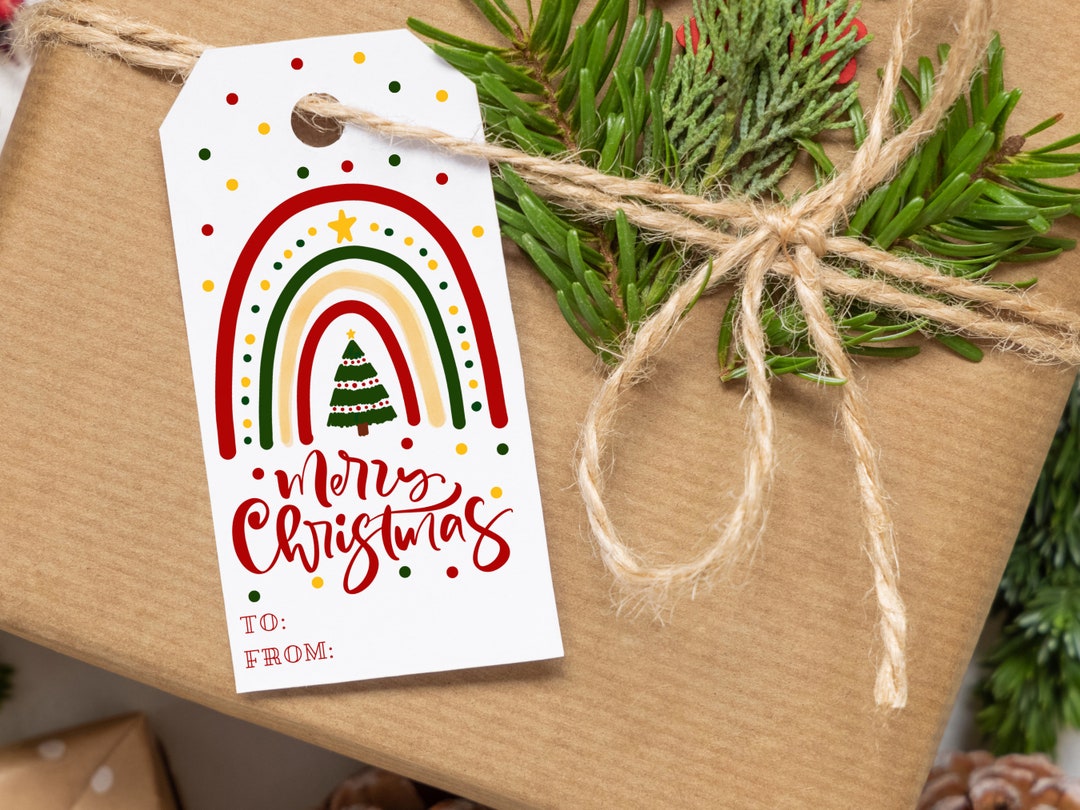 CHRISTMAS GIFT TAGS, Printable Christmas Gift Tags, Christmas Gift ...