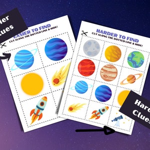 Space Scavenger Hunt: Kids' Indoor Activity (printable PDF) - Etsy