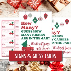 GUESS HOW MANY Candies Game, Printable Christmas Games, Christmas Guess ...