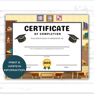 2024 PRINTABLE GRADUATION DIPLOMA, Graduation Diploma, Instant Download ...
