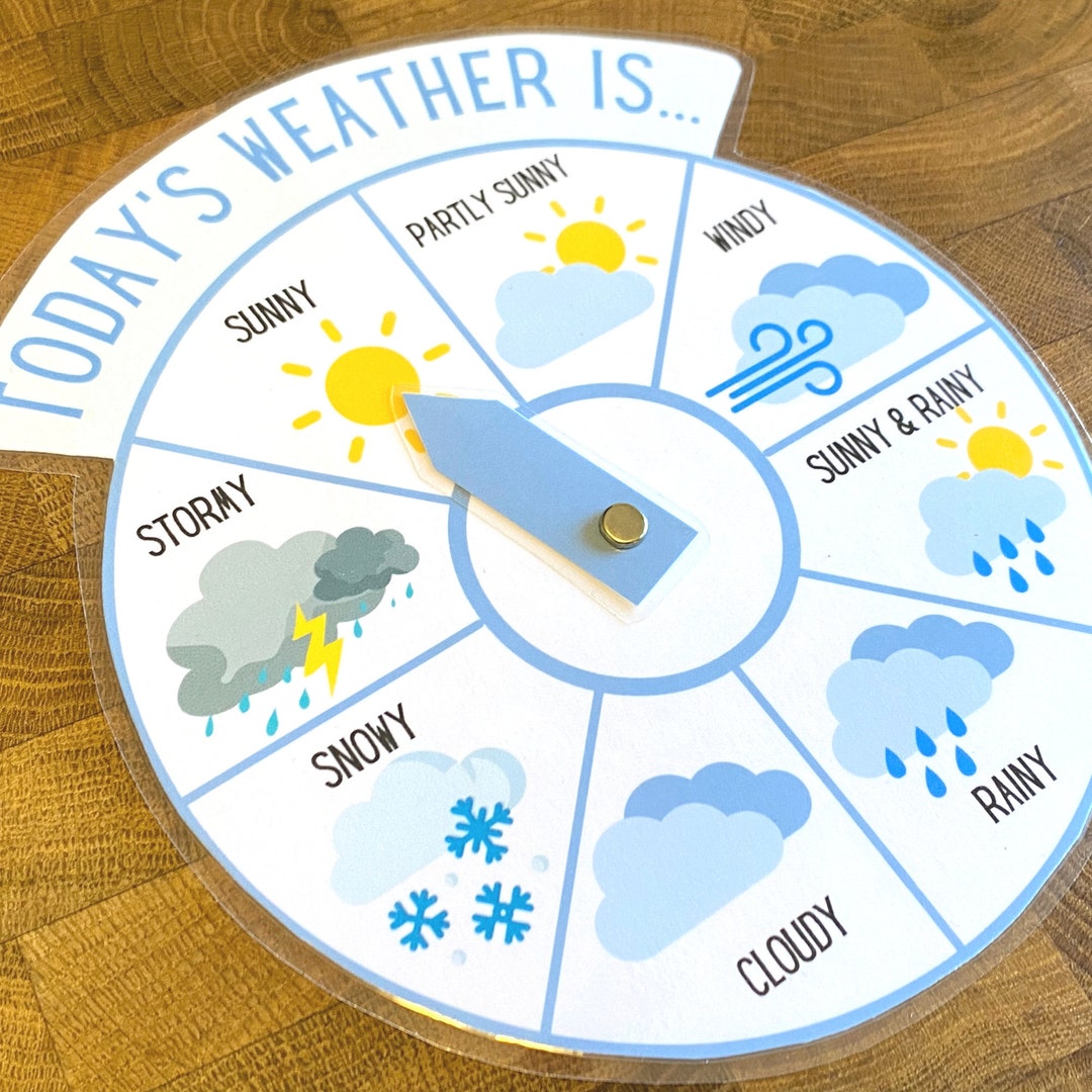 Weather Wheel Printable: Montessori Learning Poster (digital Download ...
