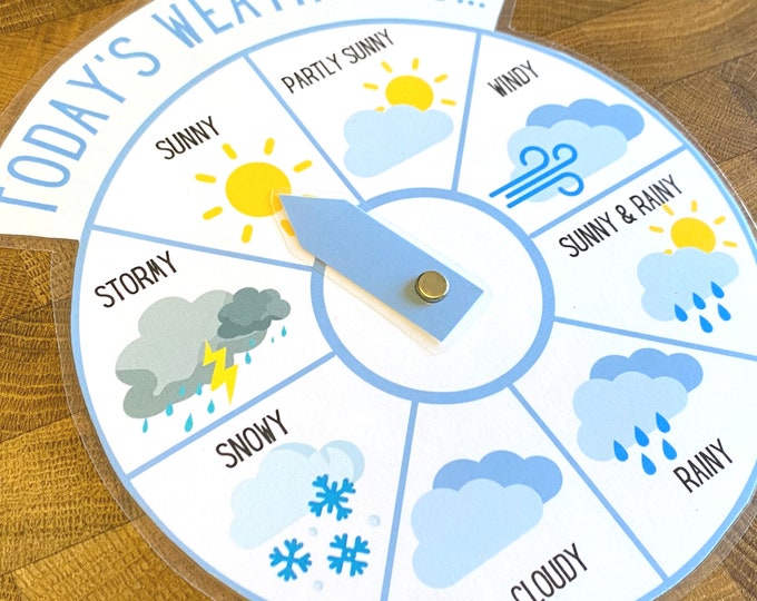 Weather Wheel Printable: Montessori Learning Poster (digital Download ...