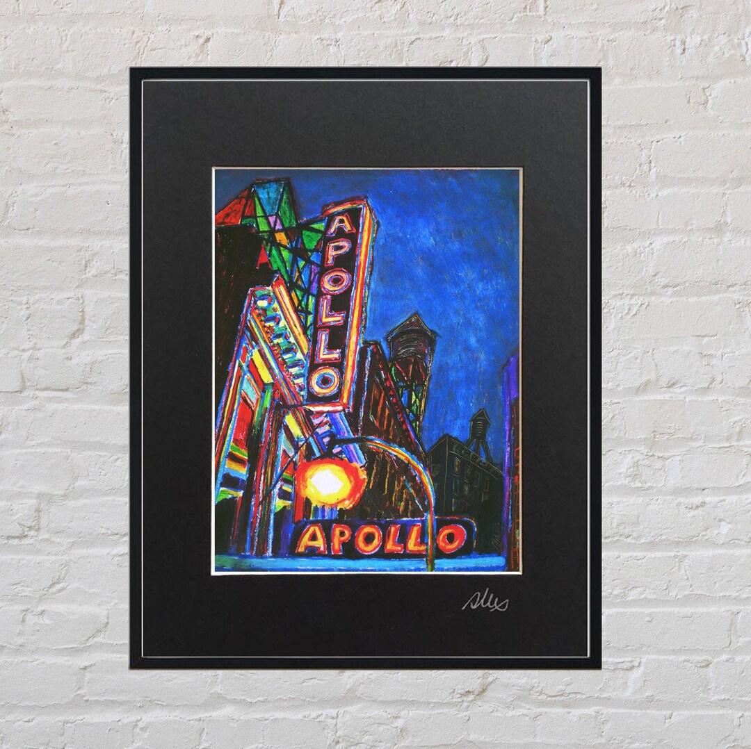 Apollo Theater Print: Signed Oil Pastel Painting Reproduction - Etsy