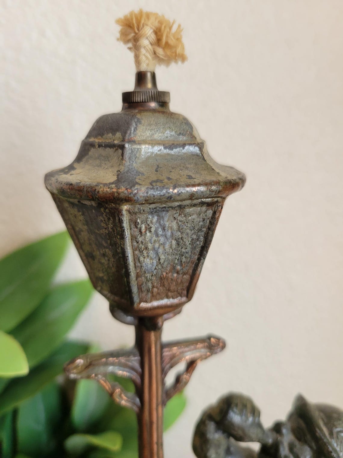 Vintage Drunkard Under Lamp Post Oil Lamp - Etsy