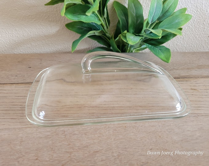 Vintage Glass Fin Lid / Refrigerator Dish Lid / Loaf Pan Lid - Etsy
