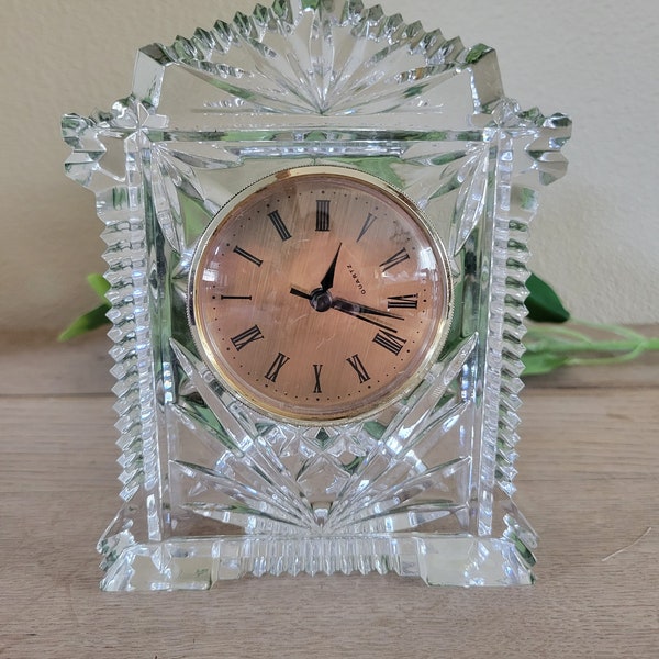 Lead Crystal Clock - Etsy