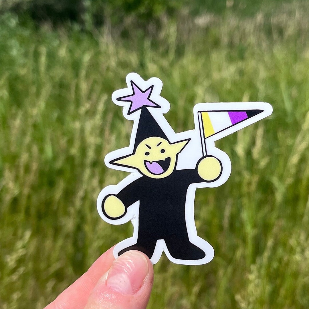 Non-binary Goblin Sticker - Etsy