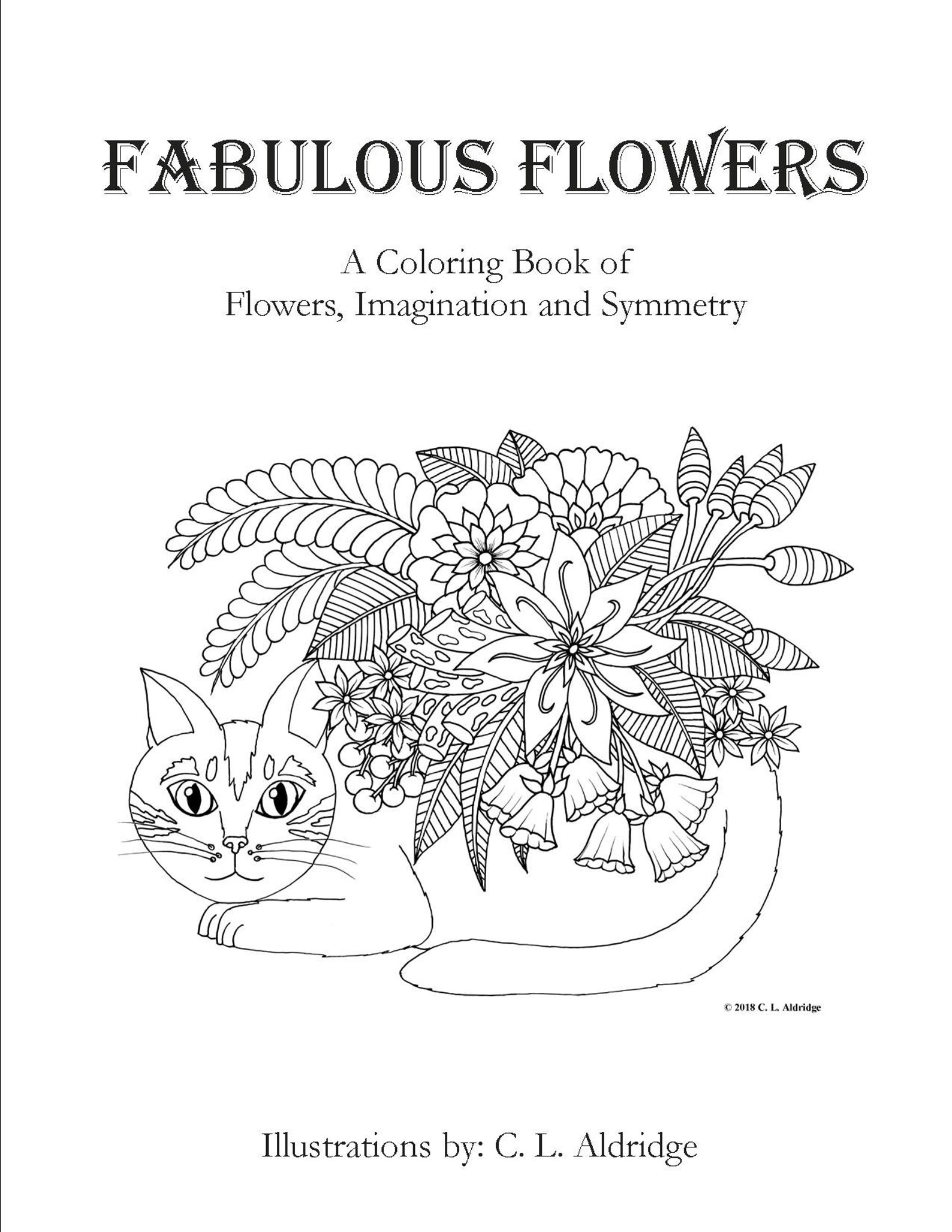 Fabulous Flowers A Coloring Book of Flowers Imagination and | Etsy