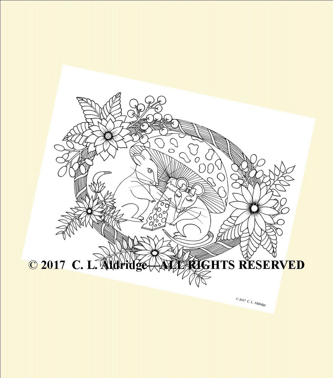 Set of Six (6) - the Small Kindnesses Series - Flowers, Mouse, Mice ...