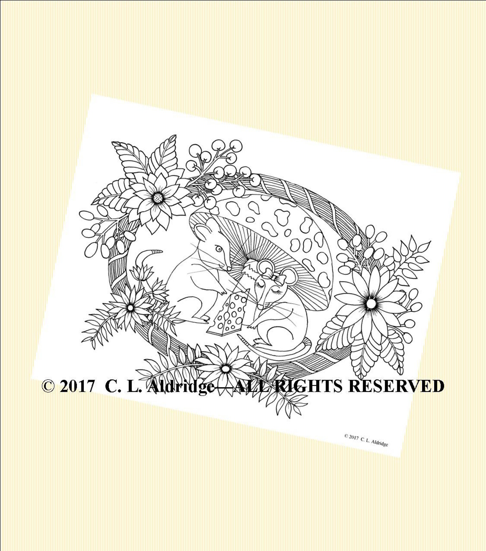 Set of Six (6) - the Small Kindnesses Series - Flowers, Mouse, Mice ...