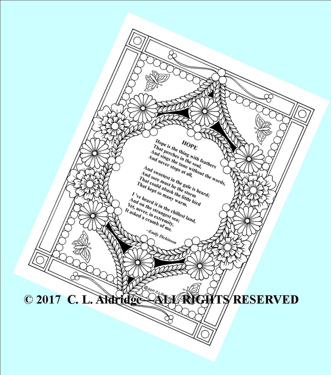 Ornamental Flower Garden - W/hope is the Thing With Feathers That ...