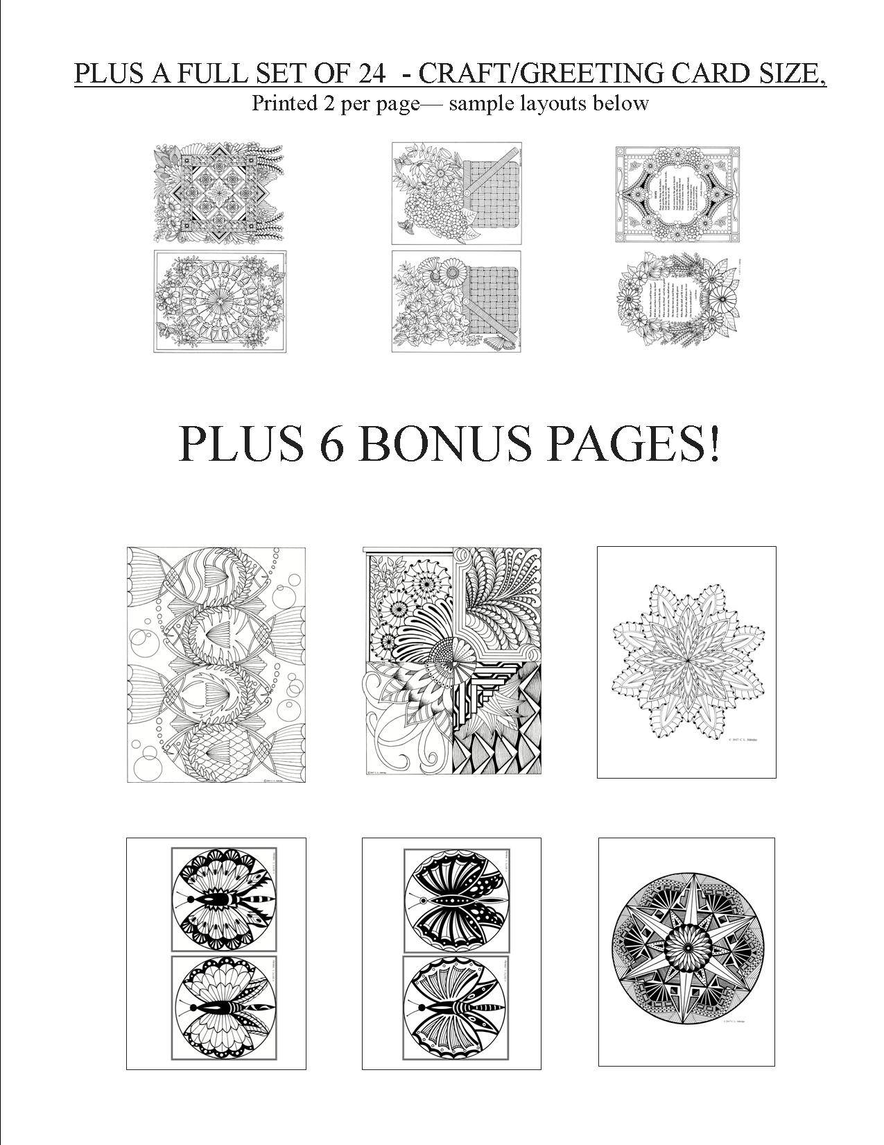 Flowers of Fantasy A Coloring Book of Fantastical Flower | Etsy