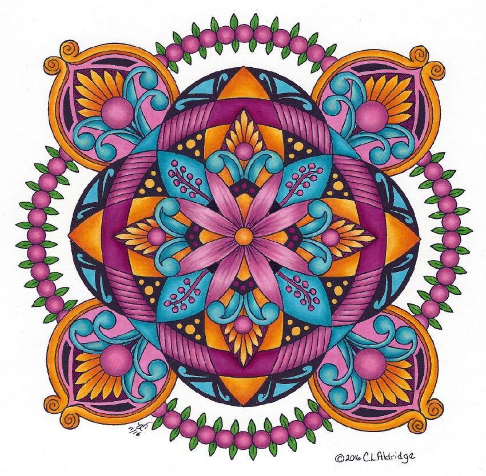 Ornamental Mandala 3 Mandala Only Version Coloring Page | Etsy