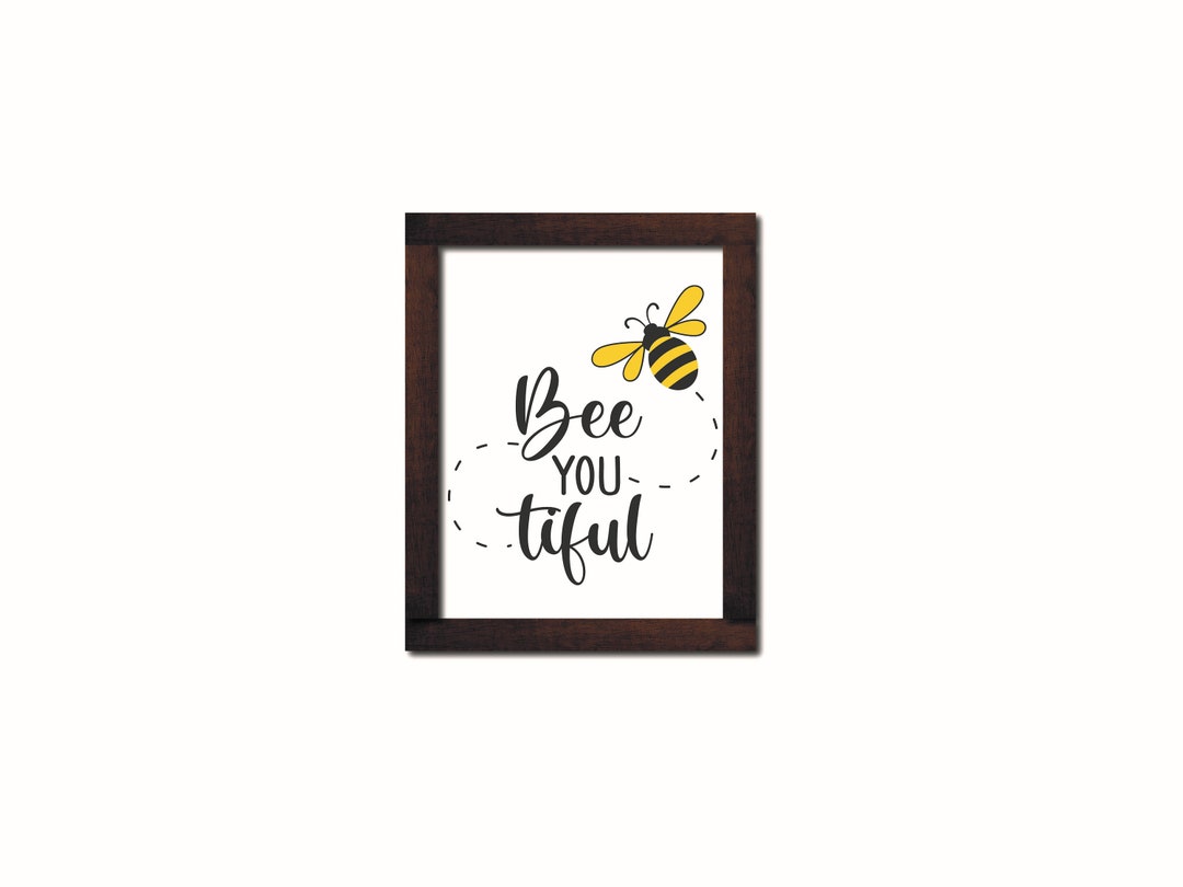 Beeyoutiful Wood Sign, Bee Sign, Farmhouse, Wall Decoration, Home Decor ...