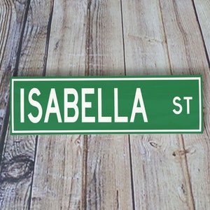 Isabella Isabella Sign Custom Street Sign Isabella Decor - Etsy