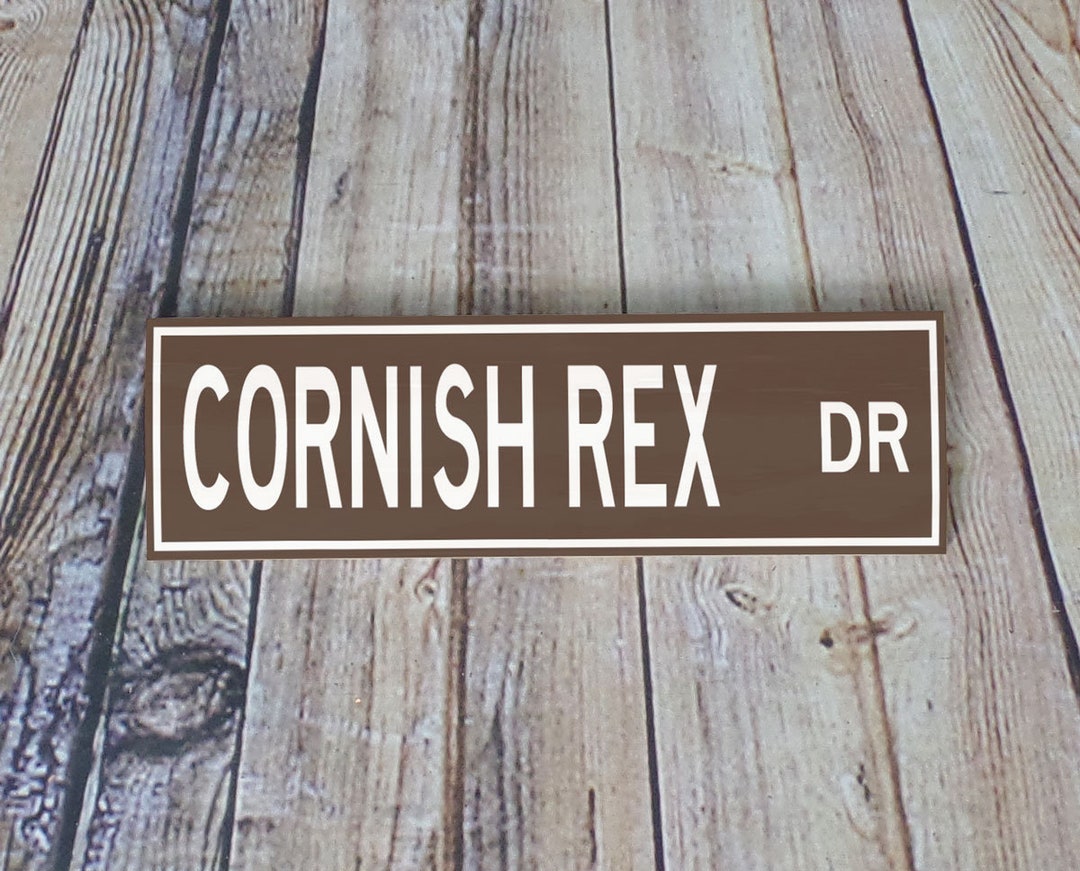 Cornish Rex, Cornish Rex Sign, Custom Street Sign, Cat Sign, Cornish ...