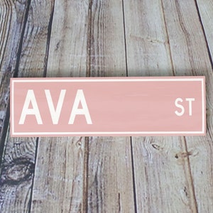 Ava, Ava Sign, Custom Street Sign, Ava Decor, Ava Name, Nursery Ava ...
