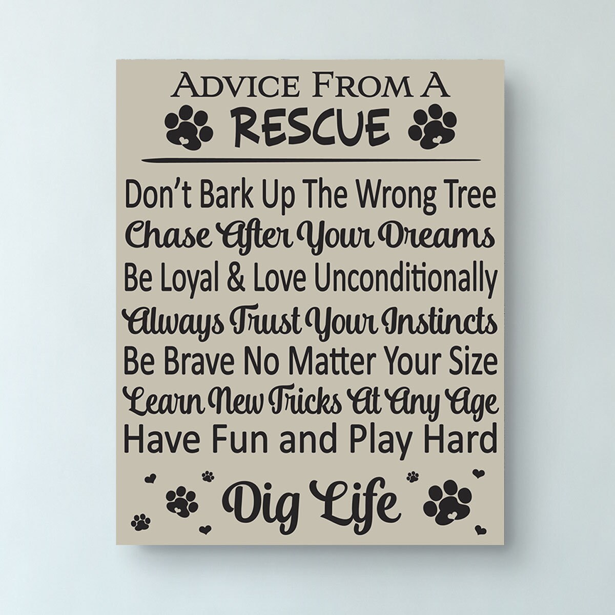 Advice From a Dog Dog Sign Rescue Dog Personalized Dog - Etsy