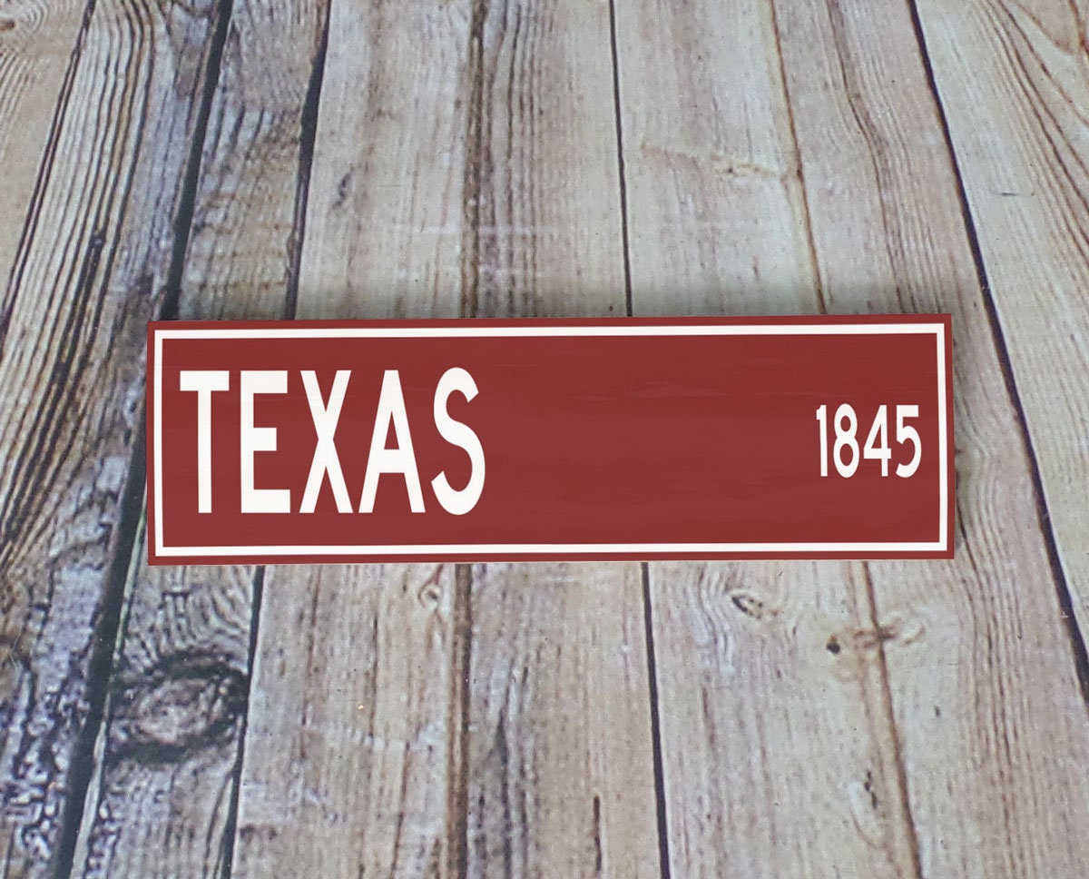 Texas Texas Established Sign Custom Street Sign Texas Sign | Etsy