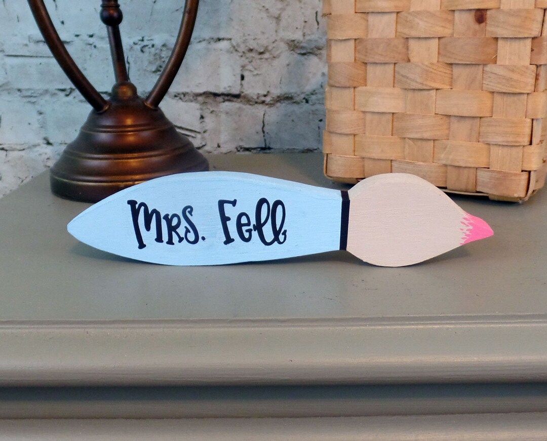 Personalized Paint Brush, Art Teacher Gift, Art Teacher, Artist Gift ...