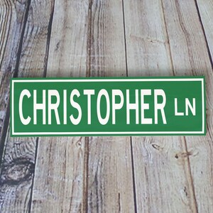 Christopher, Christopher Sign, Custom Street Sign, Christopher Decor ...