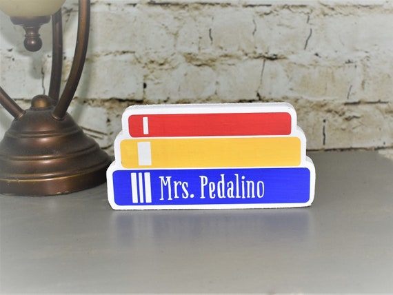 Personalized Books Name Plate Librarian Gift Personalized | Etsy