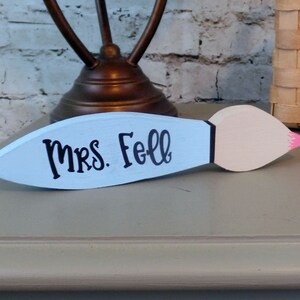 Personalized Paint Brush, Art Teacher Gift, Art Teacher, Artist Gift ...