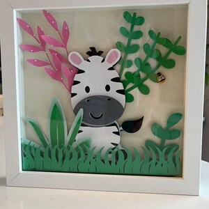 Laser-cut Wood Shadow Box Decor Set of 3 Baby Animals 9 X 9 - Etsy