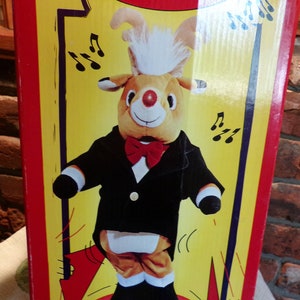 Vintage Musical Animated Dancing Motion Rudolph Red Nosed Reindeer ...