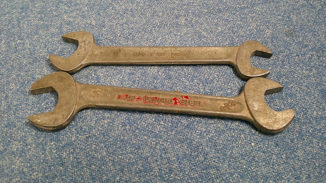 Vintage W. Germany Drop Forged Steel Open End Wrenches 1950's ...