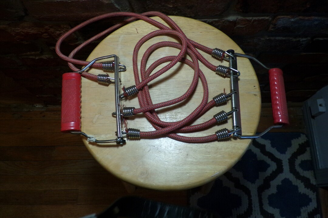 Vintage Saf-tee Handle Spring Chest Exerciser Gym Equipment - Etsy