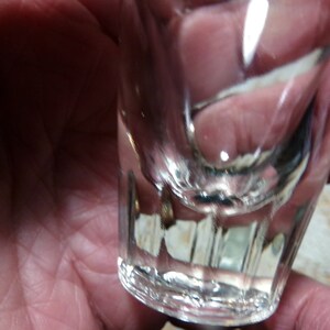 Vintage Heavy Bottom Shot Glass Set, Shot Glass Set, Old Clear Glass ...