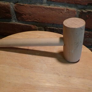 Vintage Wooden Mallet, Wooden Leatherman’s Mallet, Leather Tooling ...
