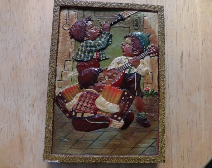 Vintage Lee Dubin Liza Flower Girl and Billy Art Wall Hanging - Etsy