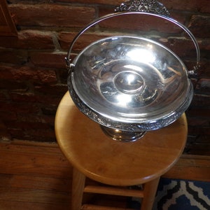 Antique Meriden 1803 Bridal Basket, Victorian Silver-plated Bridal ...