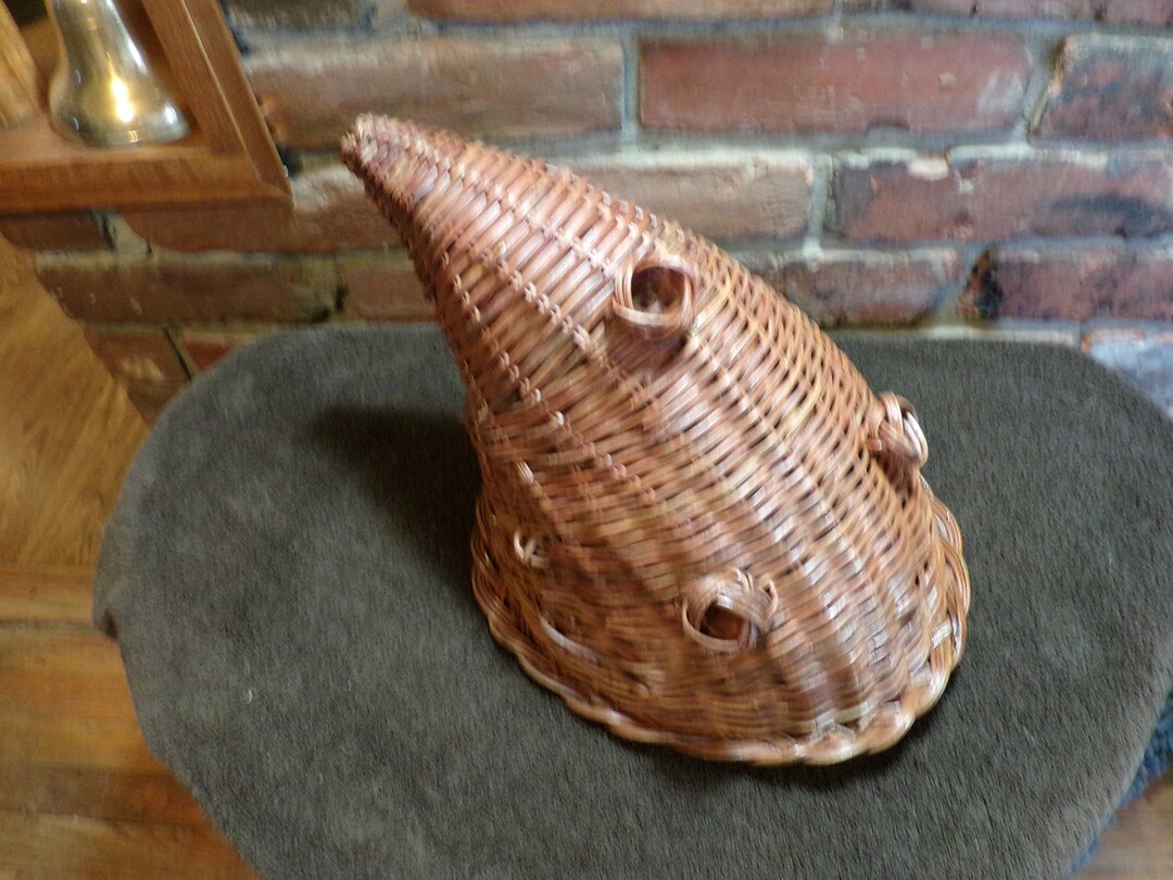 Cornucopia Wicker Basket, Fall Décor Basket, Thanksgiving Basket ...
