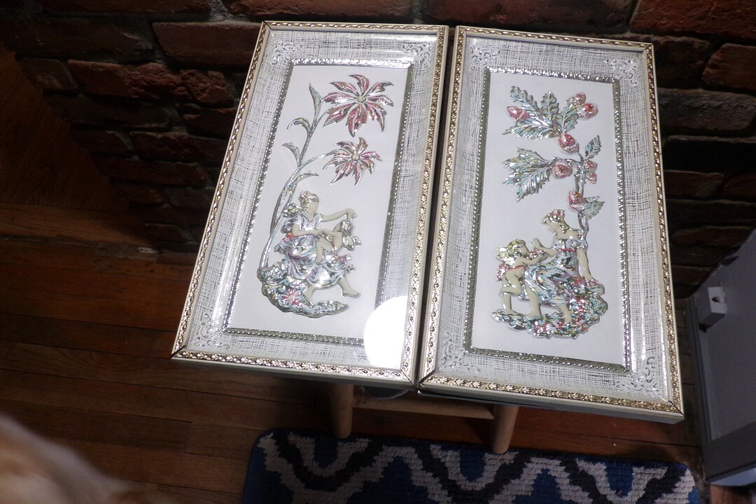 Vintage Four Seasons by Metalcraft Wall Décor, Mid Century Floral Wall ...