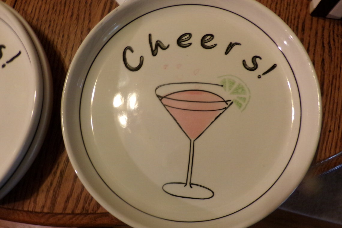 Cheers Martini Appetizer Plate FSG Replacement Plate | Etsy