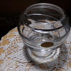 Vintage Hand Cut West Germany Lead Cut Crystal 24% Pbo Vase, Heavy Cut ...