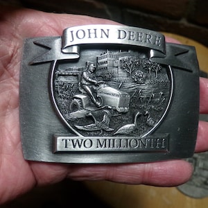 Vintage John Deere Belt Buckle, 1990’s John Deere Two Millionth Belt ...