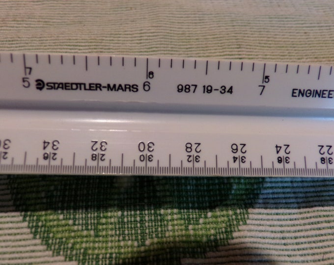 Vintage Staedtler-mars 987 19-34 Engineer Rule Scale Ruler , Drafting ...