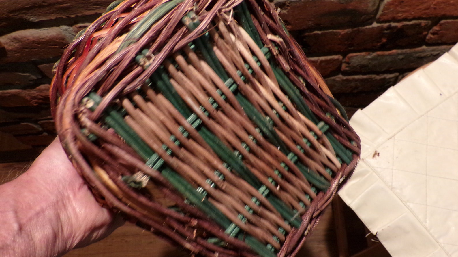 Vintage Harvest Basket, 1990s Basket, Vintage Square Basket, Rare ...