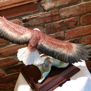 Kaiser Germany Bisque Porcelain Figurine bald Eagle Hand Painted ...