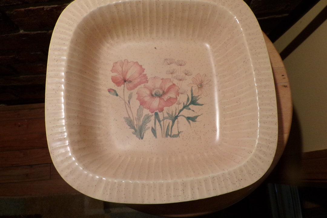 Vintage Treasure Craft Wildflowers Bowl, RARE Treasure Craft ...