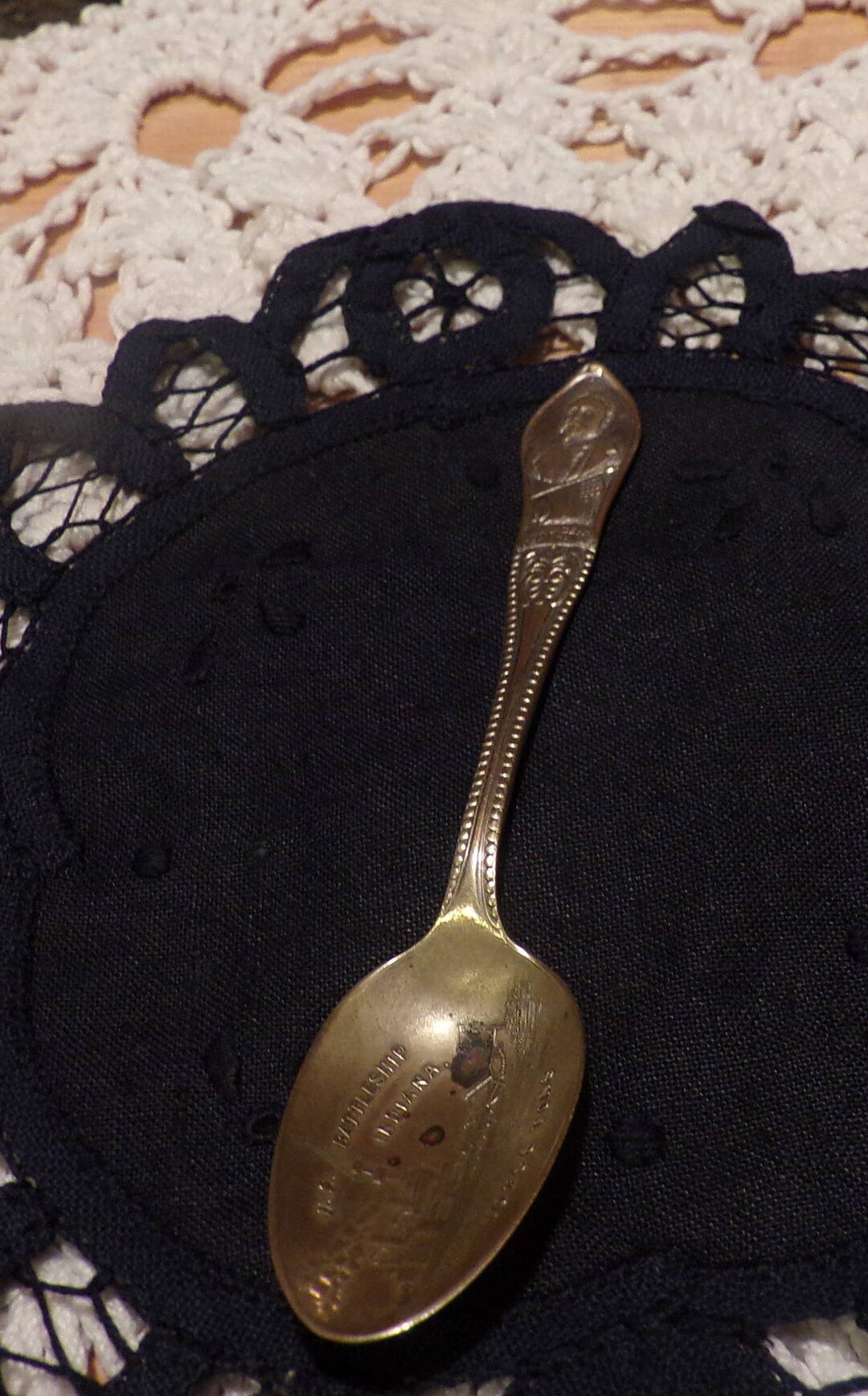 Battleship Indiana Spanish American War Spoon, Antique War Battleship ...