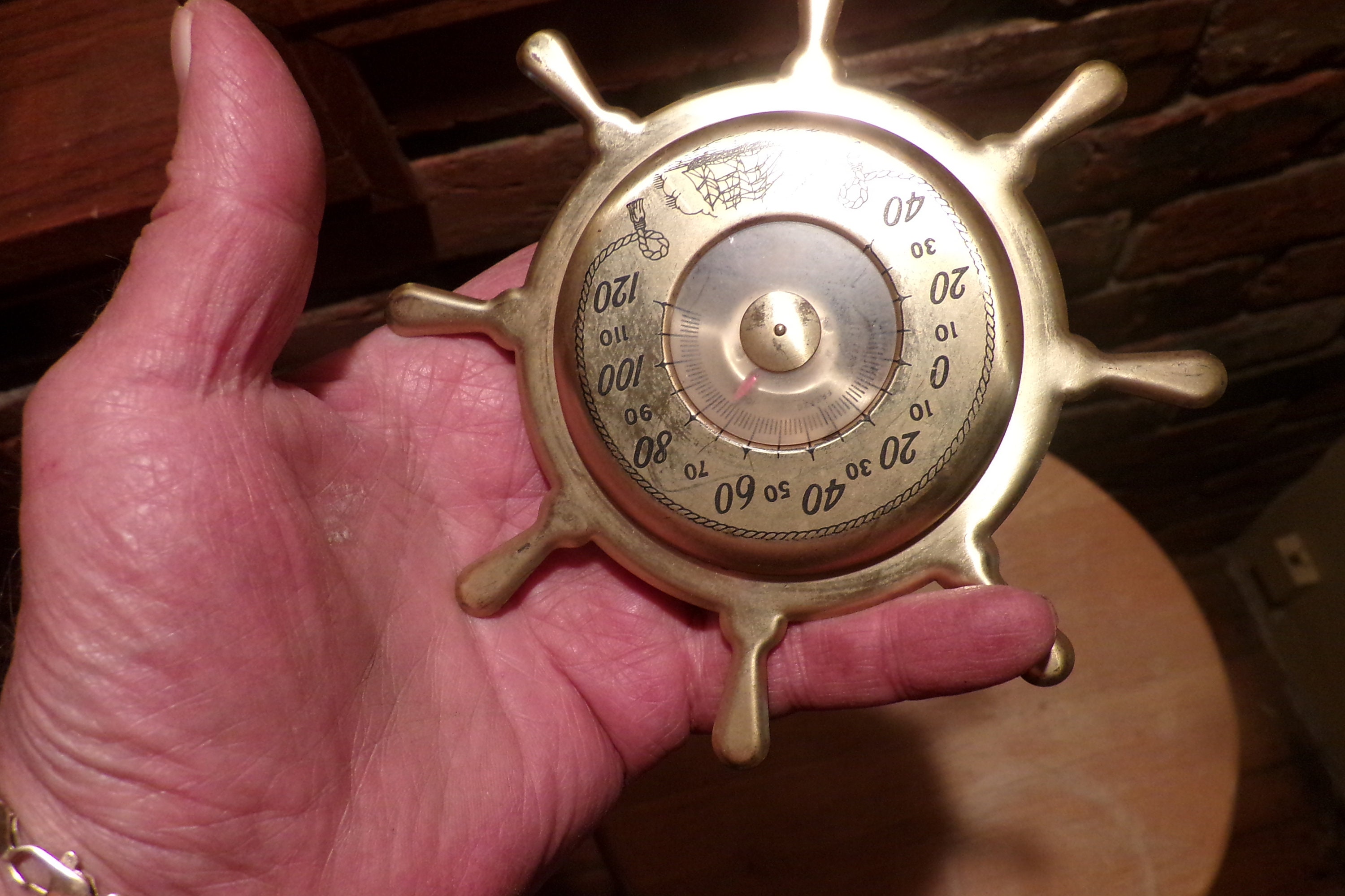 Vintage Cooper USA Thermometer Ships Wheel Maritime Ships - Etsy