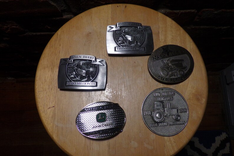 Vintage John Deere Belt Buckle 1990s John Deere Two - Etsy