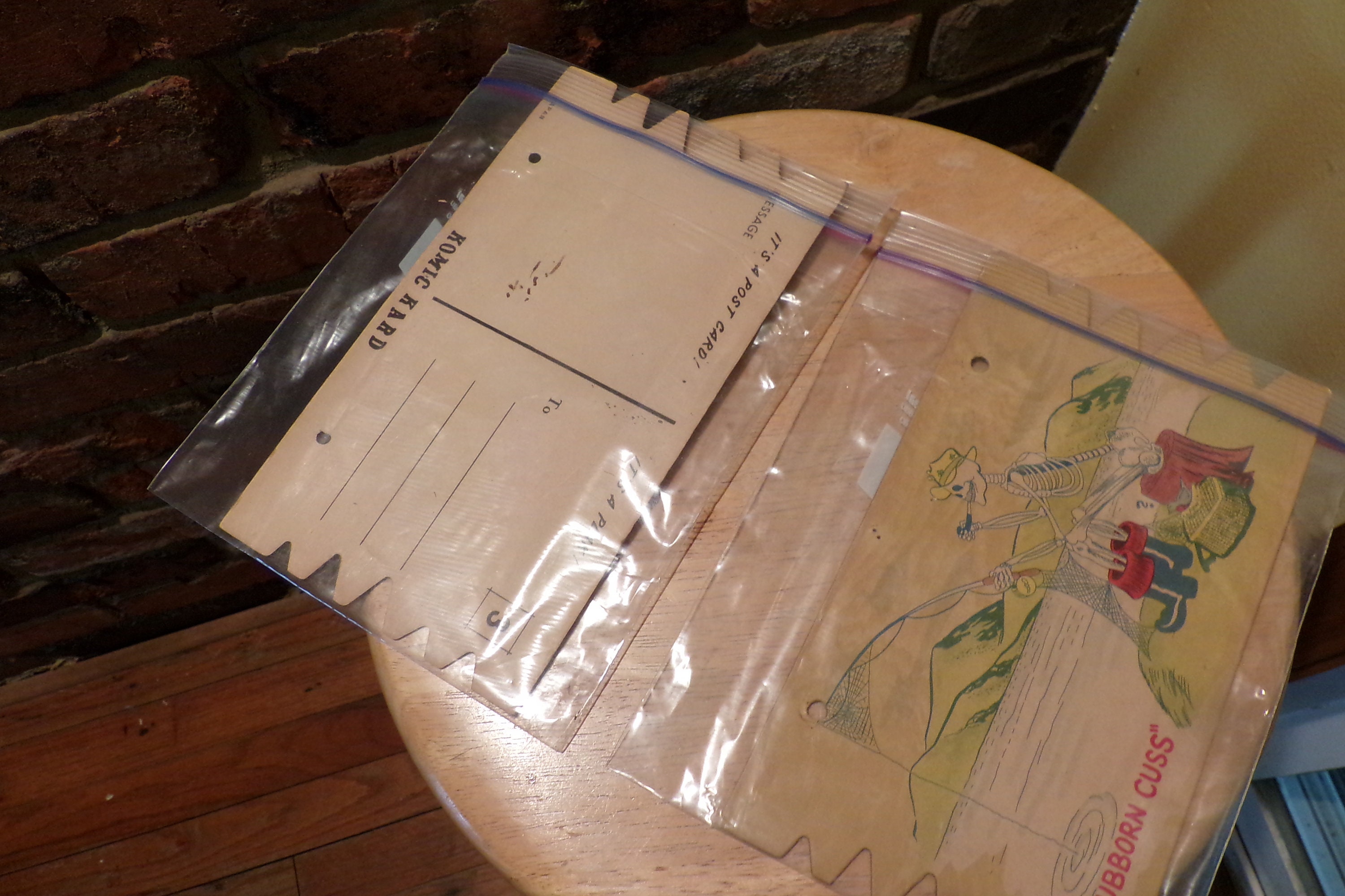 Vintage Komic Kard Komik Kard Plak Postcard Stubborn Cuss - Etsy